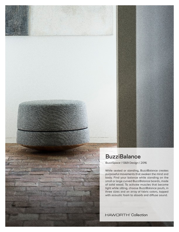 BuzziBalance Product Sheet | Details Page | Haworth